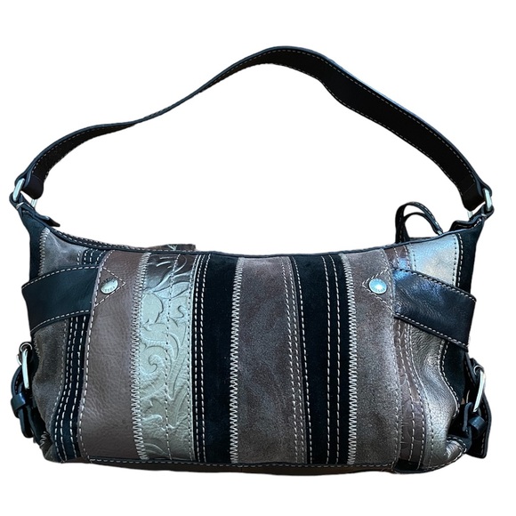 Fossil | Bags | Fossil Suede And Leather Hobo Brown Chocolateand Deep ...